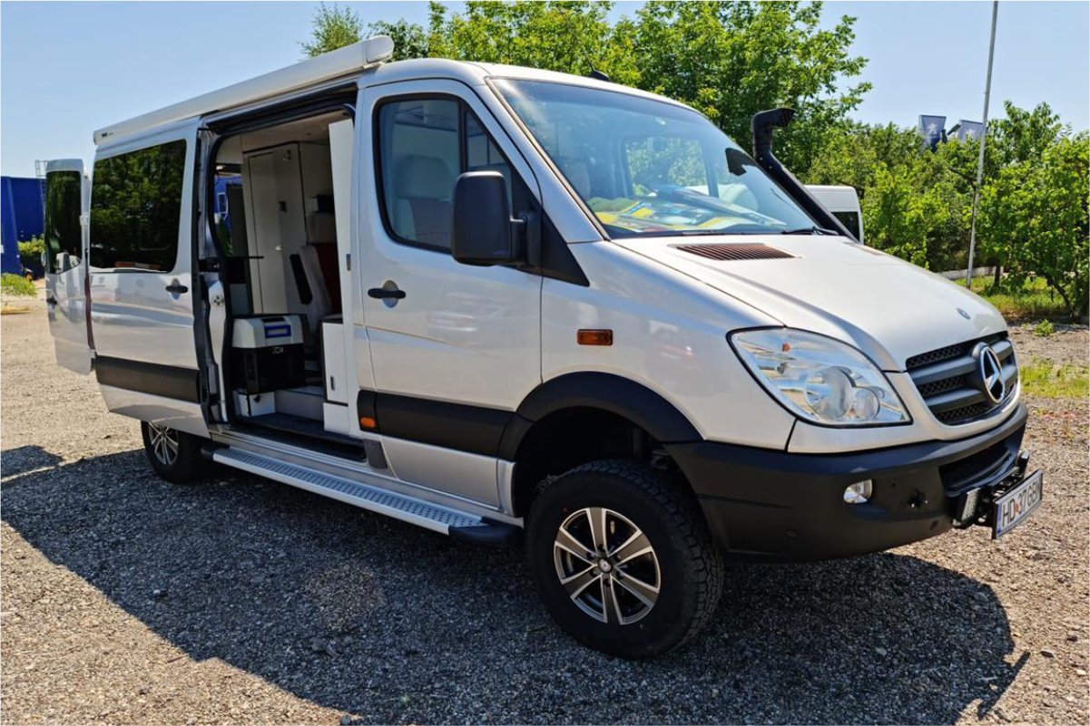 Autorulota Mercedes Sprinter – Defender - Transilvania Camp